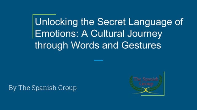 Unlocking the Secret Language of Emotions: A Cultural Journey through ...
