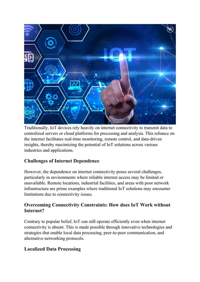 Unlocking the Secrets: How Does IoT Work Without Internet? | CIO Women ...