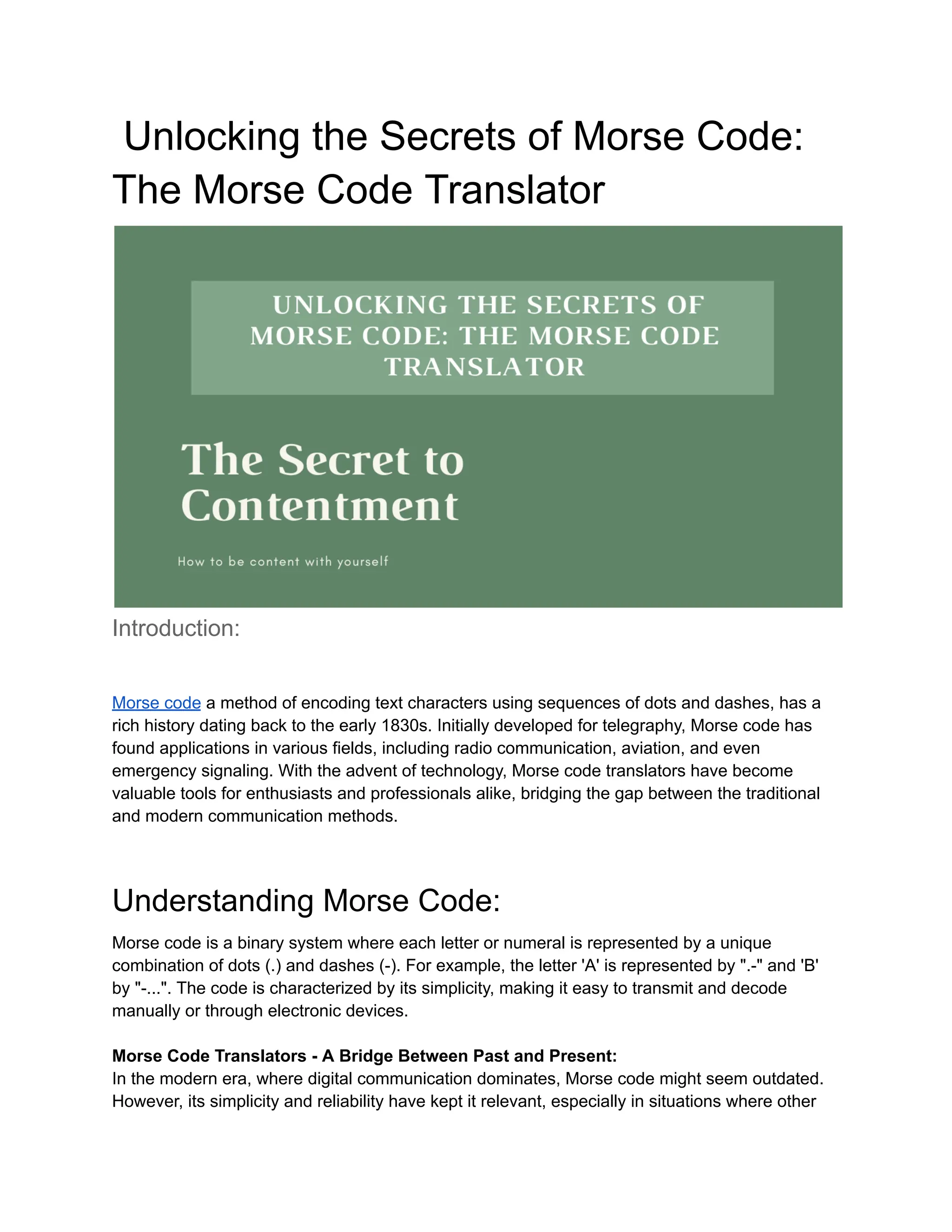 Unlocking the Secrets of Morse Code_ The Morse Code Translator.pdf