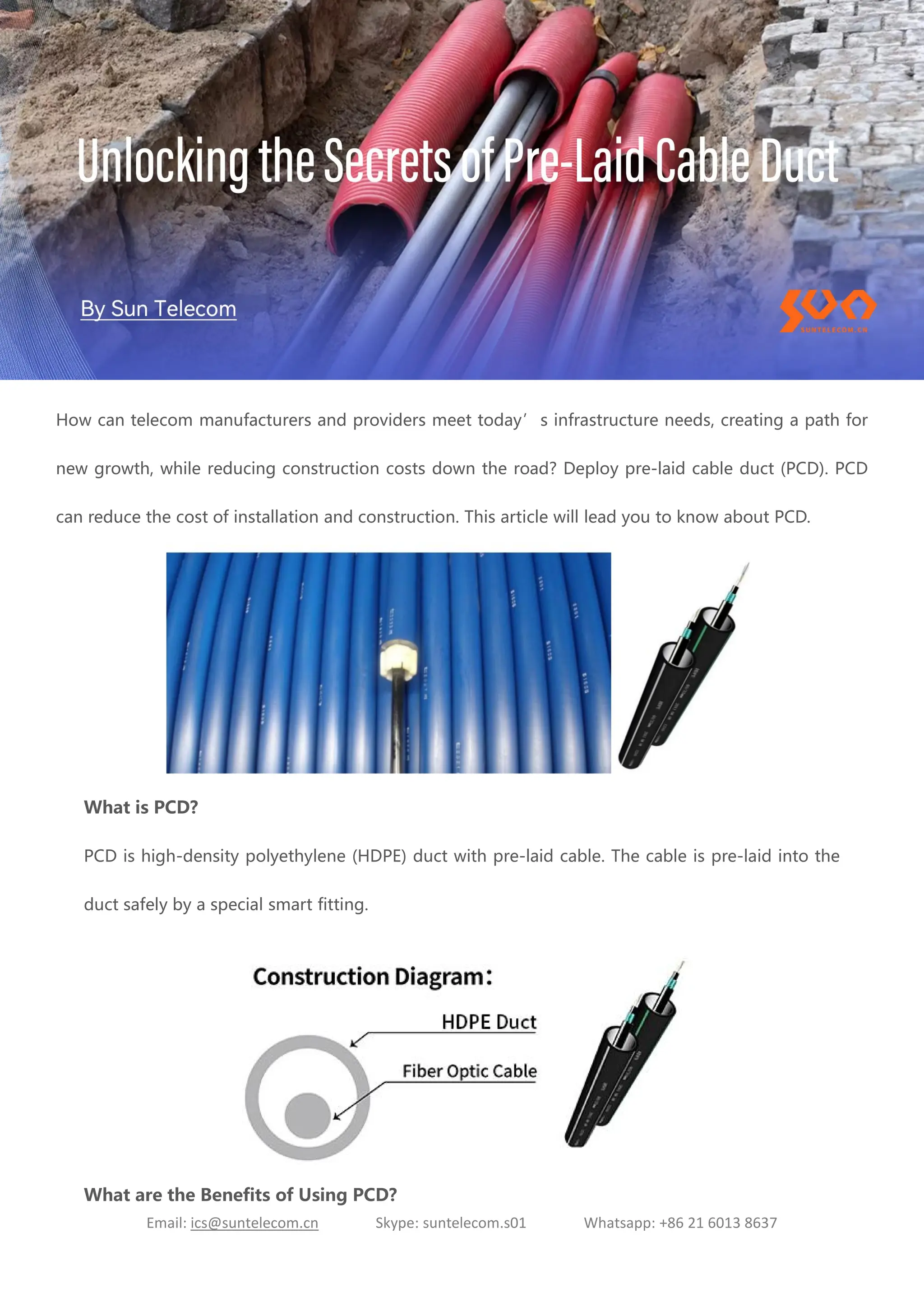 Unlocking the Secrets of Pre-Laid Cable Duct | PDF