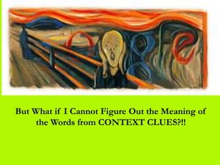 Unlocking the world of words context clues and word parts | PPT ...