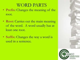 Unlocking the world of words context clues and word parts | PPT ...