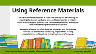 Unlocking Word Meanings Educational Presentation in Green White ...