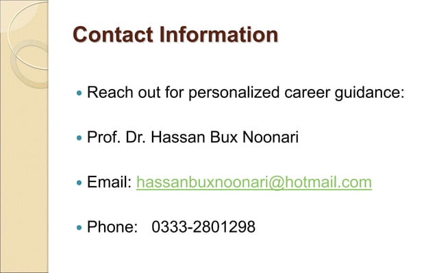 Unlocking Your Career Potential Alternative Paths In Pakistan Pptx