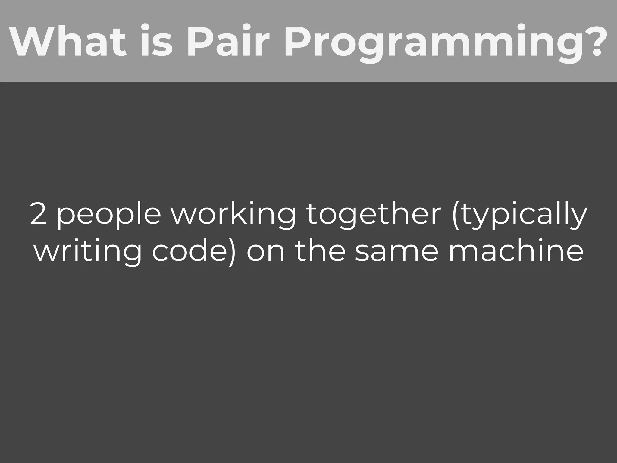 Unlocking your team's potential with pair programming (workshop) | PPT Unlocking your team's potential with pair programming (workshop) | PPT