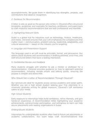 Unlock Opportunities with a Strong Letter of Recommendation for ...
