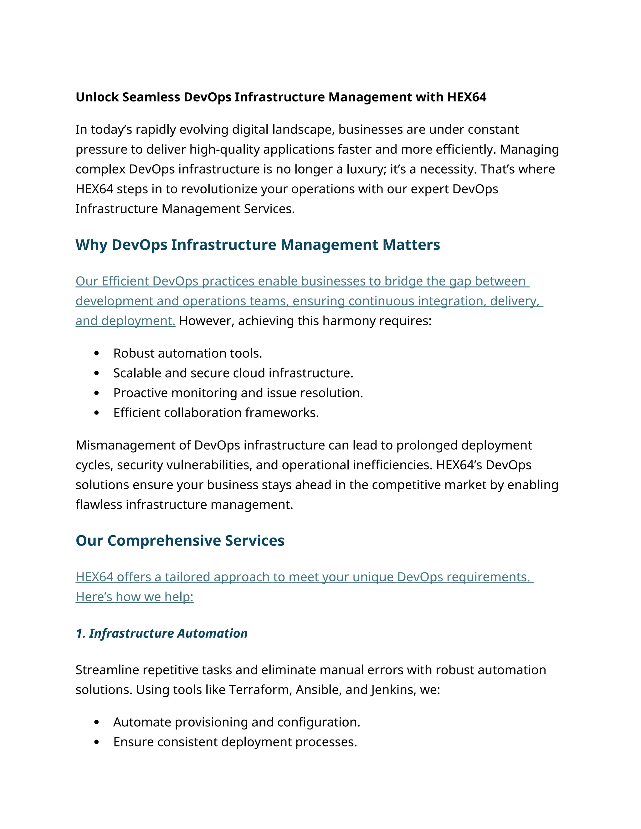 Unlock Seamless DevOps Infrastructure Management with HEX64.docx