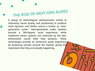 Unlock the Future of Sound with Emotion Systems Next Gen Audio | PPTX | Digital Audio | Computer ...