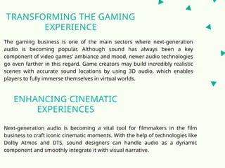 Unlock the Future of Sound with Emotion Systems Next Gen Audio | PPTX | Digital Audio | Computer ...