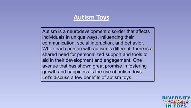 Unlock the Joy & Development With Autism Toys.pptx