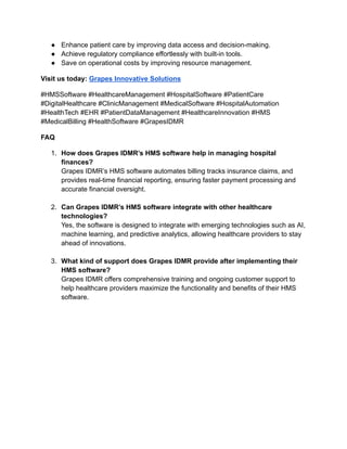 Unlock the Potential of Healthcare with HMS Software _ Grapes IDMR.pdf ...