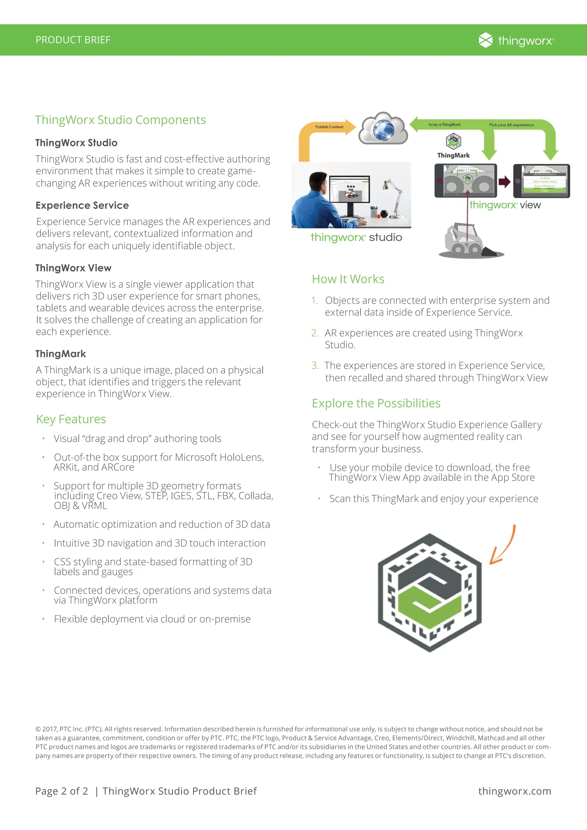 Unlock the Power of Augmented Reality with ThingWorx Studio | PDF
