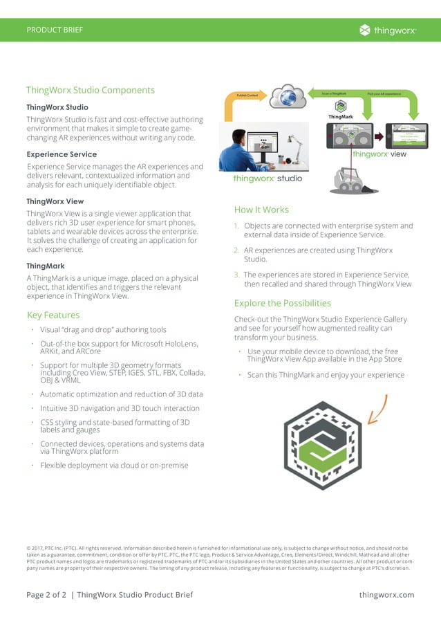 Unlock the Power of Augmented Reality with ThingWorx Studio | PDF | Augmented Reality ...