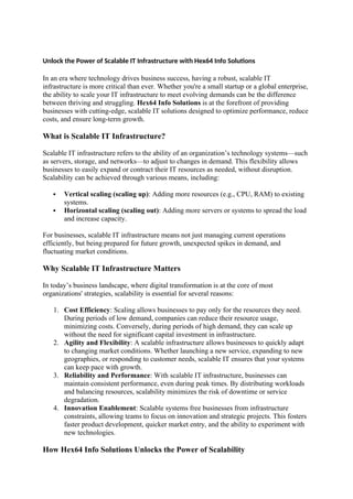Unlock the Power of Scalable IT Infrastructure with Hex64 Info ...