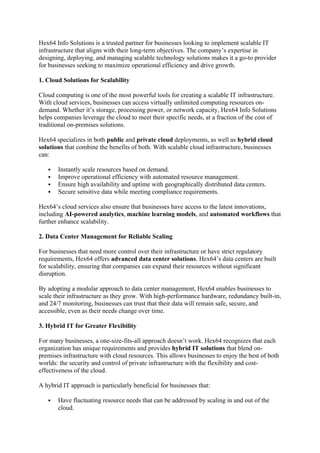 Unlock the Power of Scalable IT Infrastructure with Hex64 Info ...