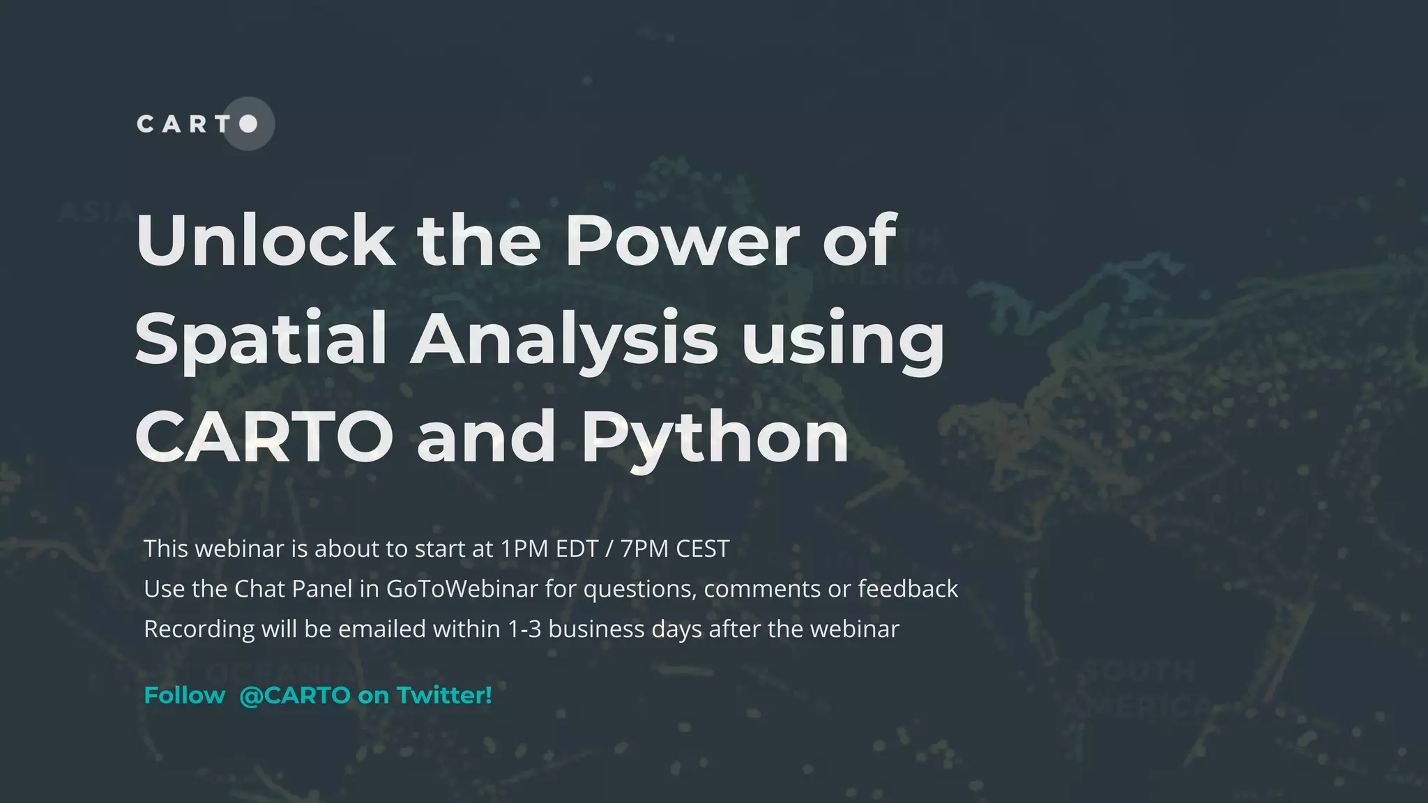 Unlock the power of spatial analysis using CARTO and python [CARTOframes] | PDF