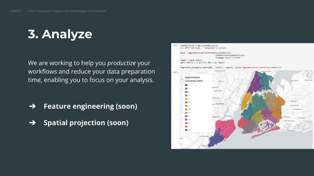 Unlock the power of spatial analysis using CARTO and python [CARTOframes] | PPT