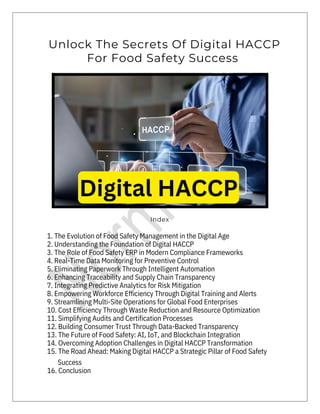 Unlock The Secrets Of Digital HACCP For Food Safety Success | PDF