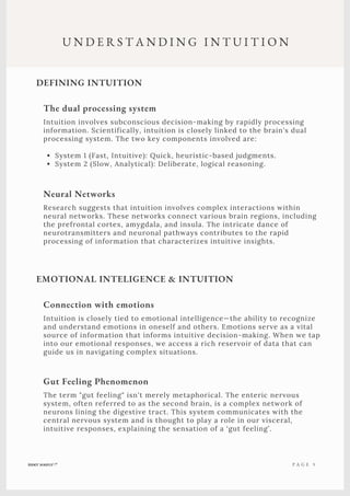 Unlock your Intuition.pdf | Digestive Disorders | Diseases and Conditions