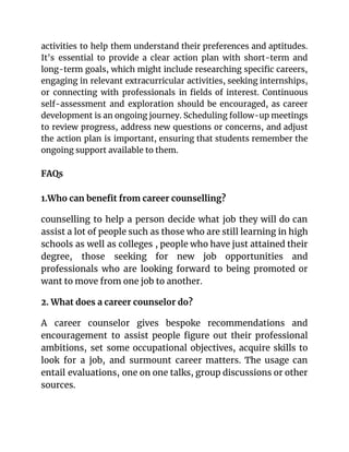 Unlock Your Career Advancement: Comprehensive Career Counselling for ...