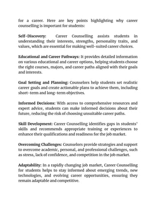 Unlock Your Career Advancement: Comprehensive Career Counselling for ...