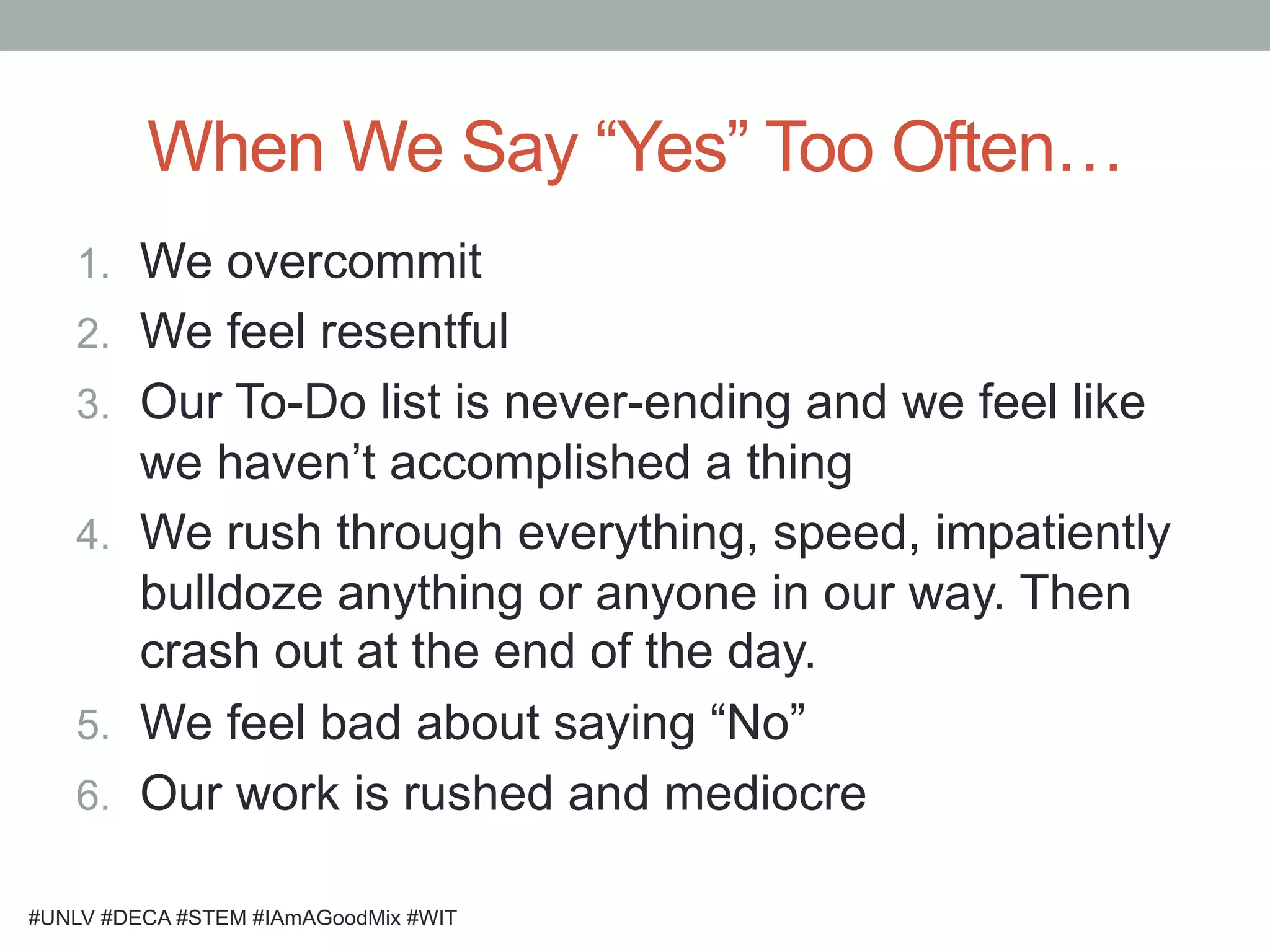 Learning to Say No | PDF