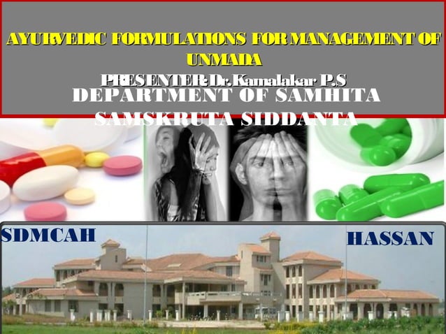 Unmada ayurvedic formulations | PPT