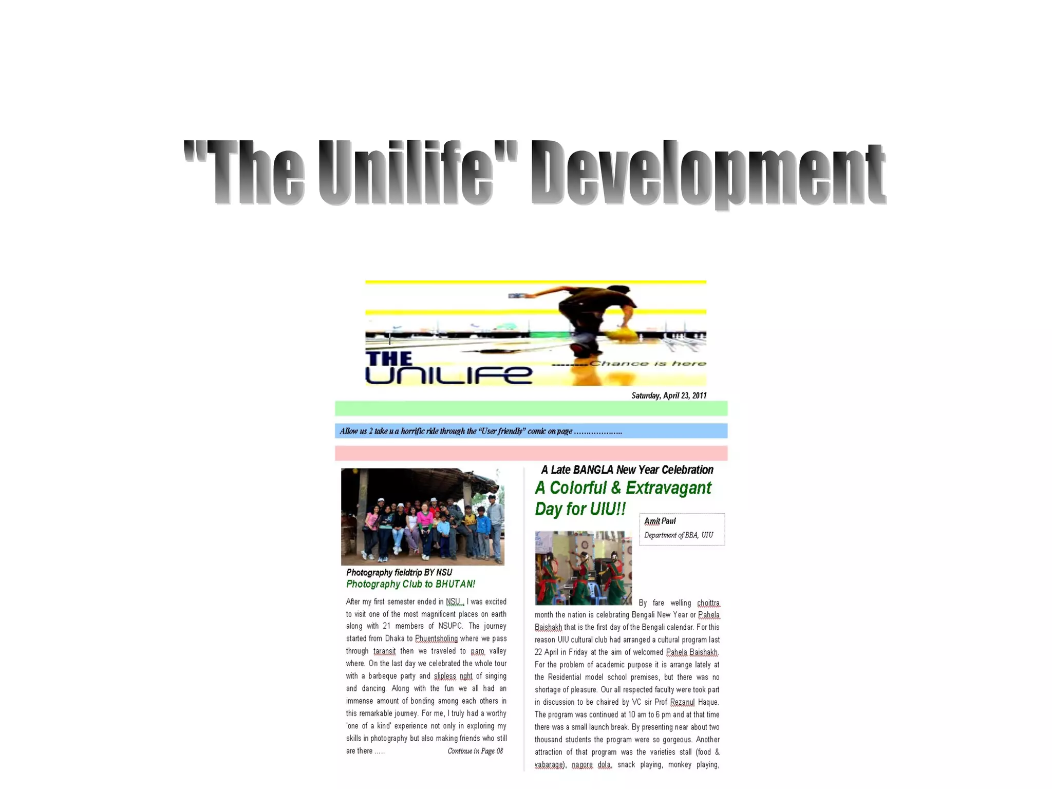 Unmad presentation | PPT