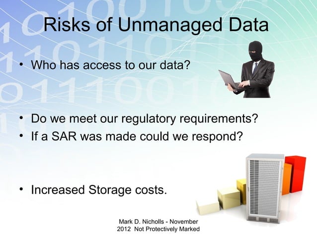 Unmanaged data risks | PPT | Internet | Computing