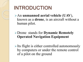 Unmanned aerial vehicle | PPTX