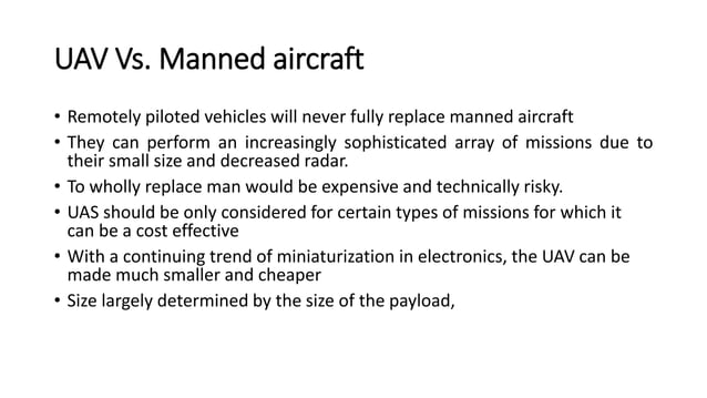 Unmanned aerial vehicle | PPT