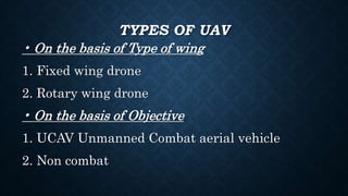Unmanned aerial vehicle (uav) | PPTX