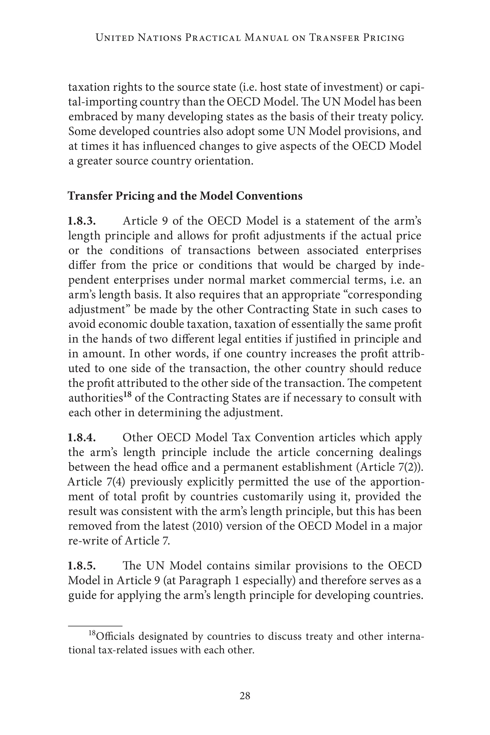 United Nations Practical Manual Transfer Pricing | PDF