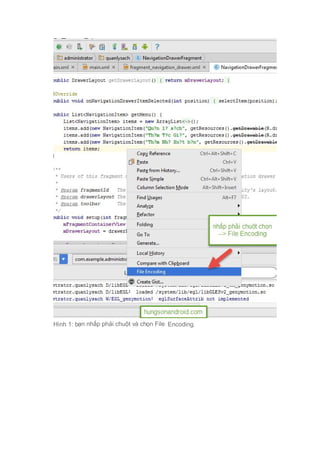 Unmappable character for encoding utf 8 trên android | PDF