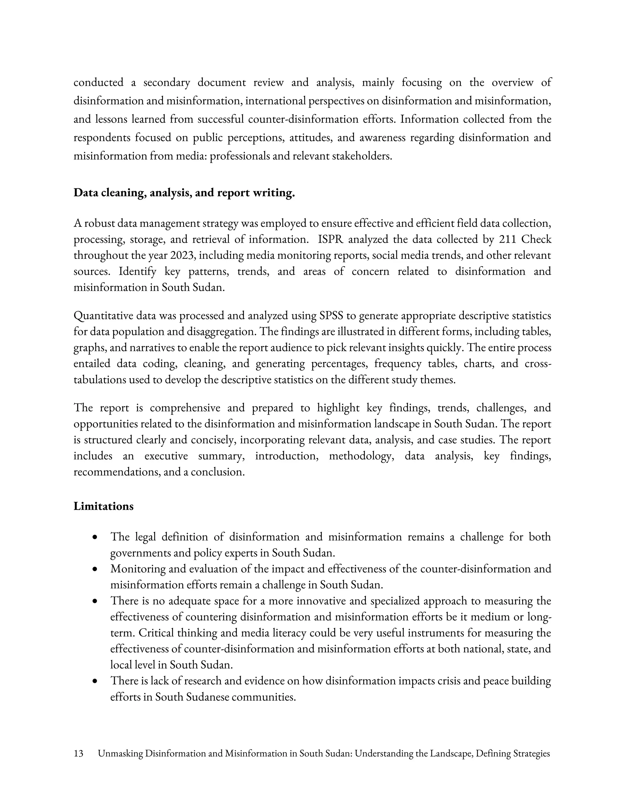 Unmasking Disinformation and Misinformation in South Sudan ...