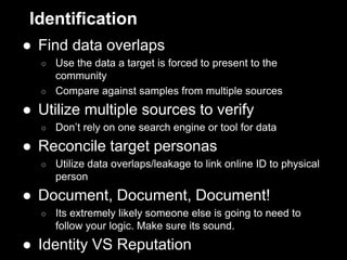 Unmasking miscreants | PPT