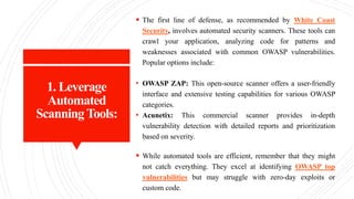 Unmasking Threats - Top Tips to Find OWASP Vulnerabilities | PPTX
