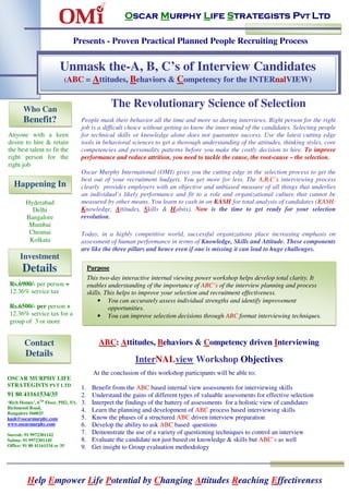 Unmask the ABC's of interview candidates | PDF