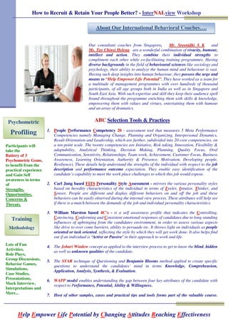 Unmask the ABC's of interview candidates | PDF