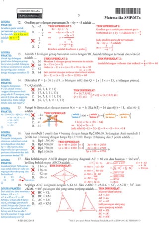 Un mat. smp 2013 paket 1 | PDF