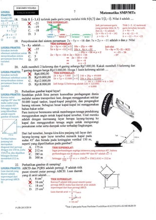 Un mat. smp 2014 paket 1 | PDF
