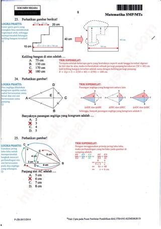 Un mat. smp 2014 paket 1 | PDF