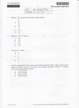 Un mat 2014 2 | PDF | Free Download