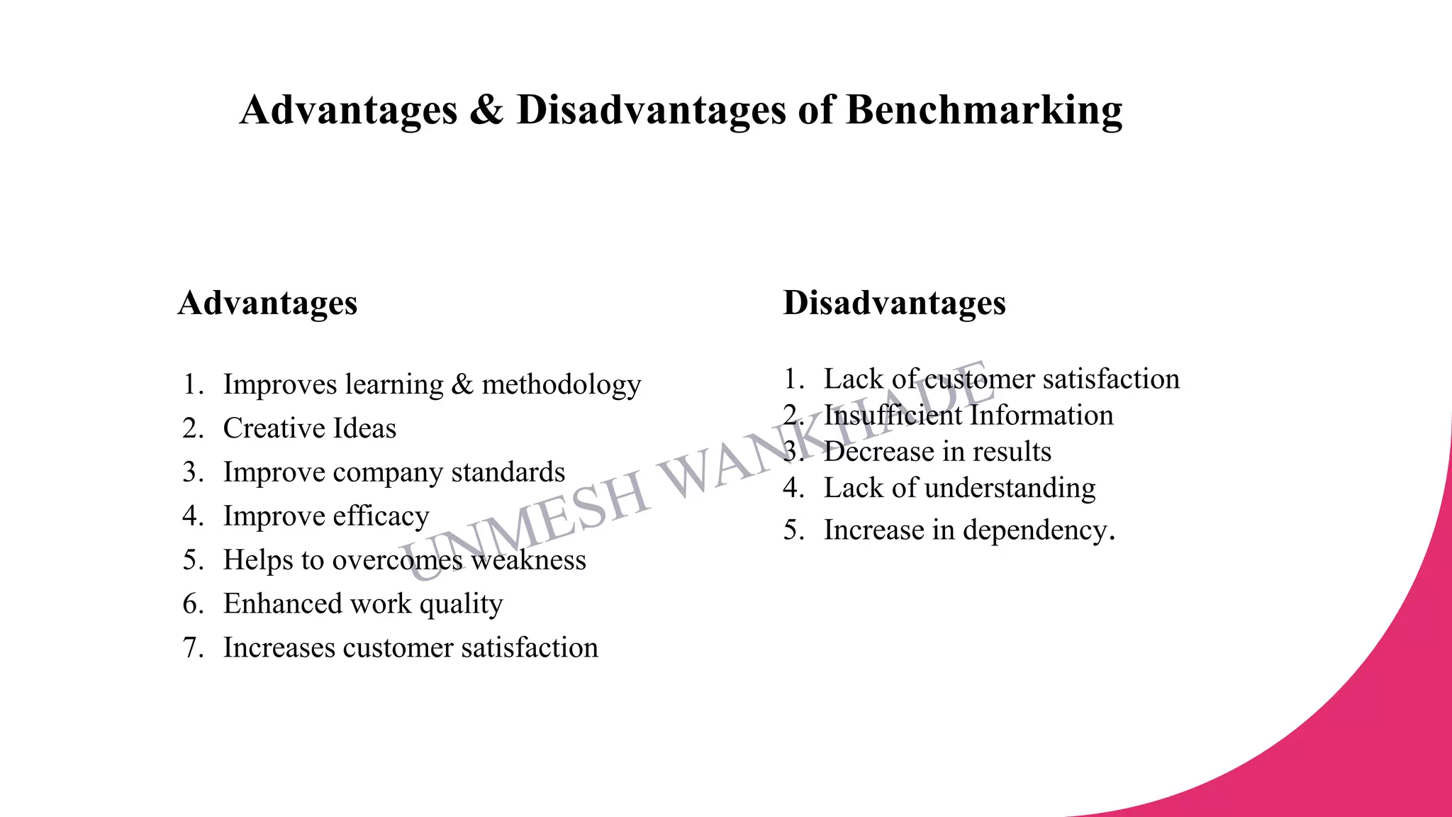 Benchmarking by Unmesh.pptx