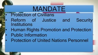United Nations Mission in Liberia (UNMIL) | PPTX