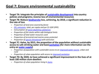 Un millenium development goals | PPTX | Debated Sensitive Social Issues ...