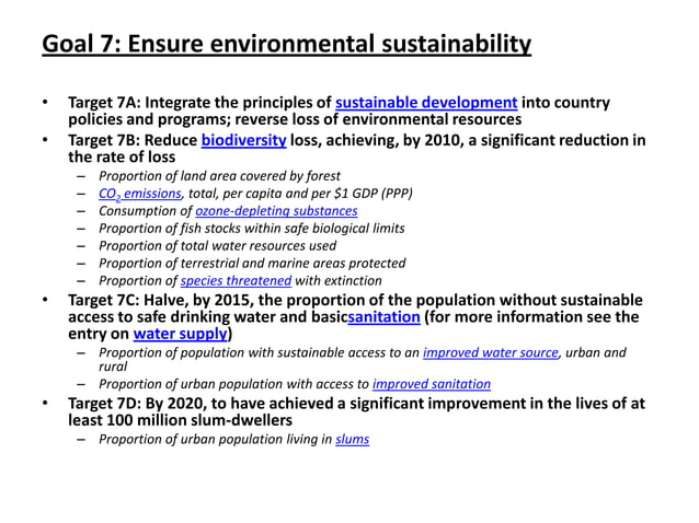 Un millenium development goals | PPT