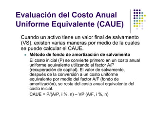 Unmsm fisi-09-ingeniería económica -capitulo 9-costo anual uniforme ...