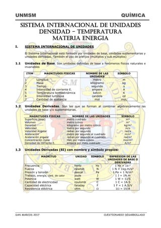 Unmsm teoría quimica | PDF