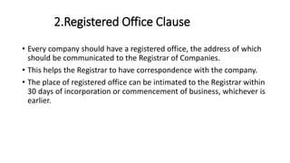 Memorandum of association &article of association | PPTX